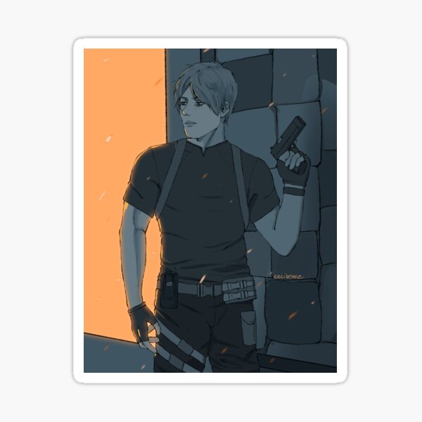 "Leon S. Kennedy" Sticker for Sale by cecibeanz | Redbubble