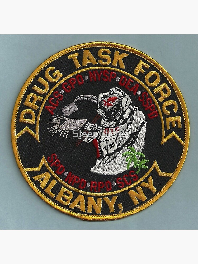 "Drug Task Force, Albany NY" Sticker by SleepCycles | Redbubble