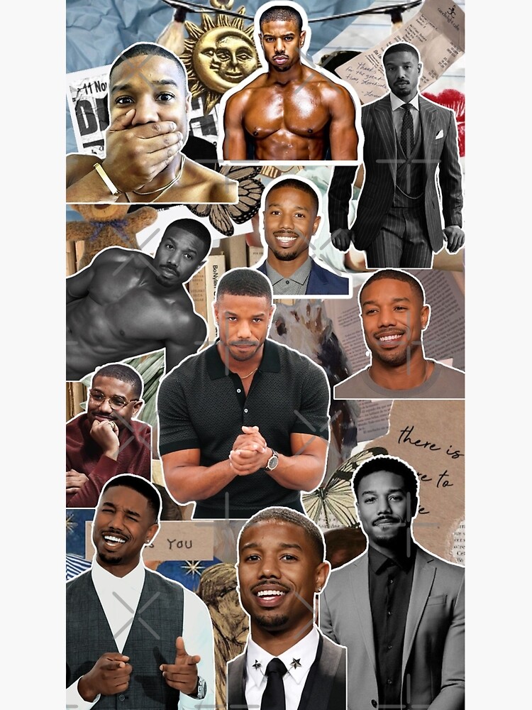"Michael B. Jordan photo collage " Poster for Sale by heavyduck | Redbubble