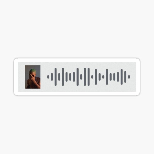 "Frank Ocean - Pink + White (Spotify Code)" Sticker for Sale by ...
