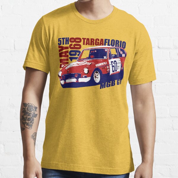 "MG. MGB. Vintage Targa Florio Poster, 1968" Essential T-Shirt for Sale ...