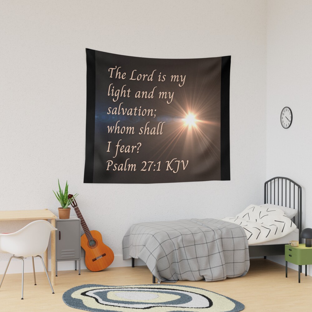 "Psalm 27:1 King James Version Bible Verse" Poster for Sale by Caregiverology | Redbubble
