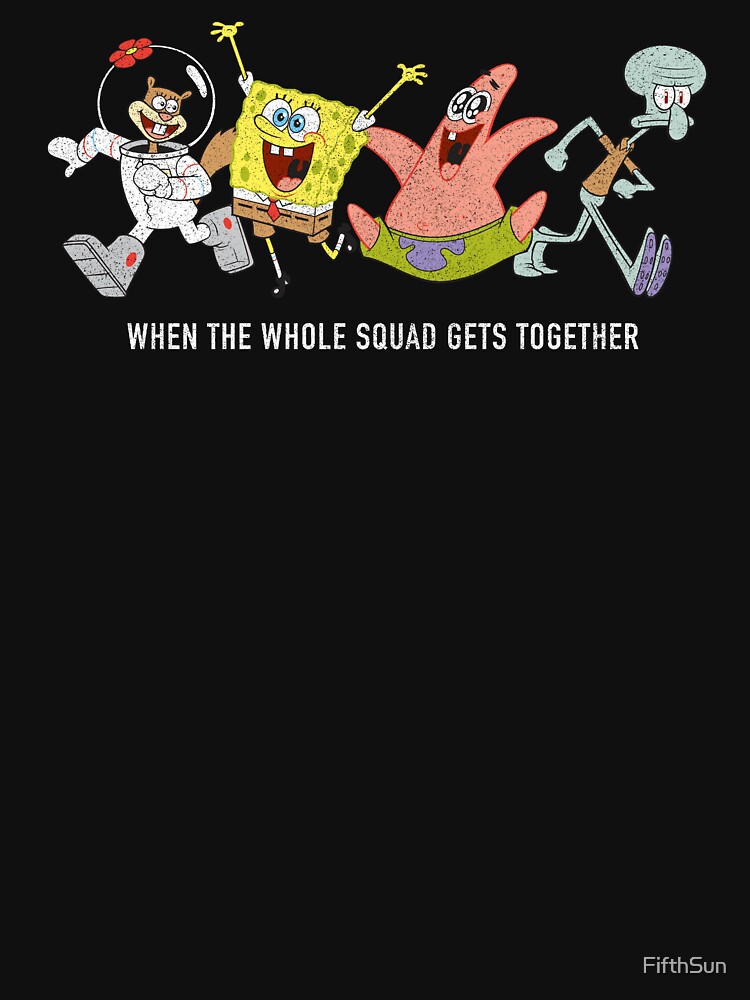 "The SpongeBob SquarePants Movie Whole Squad Meme" Essential T-Shirt ...