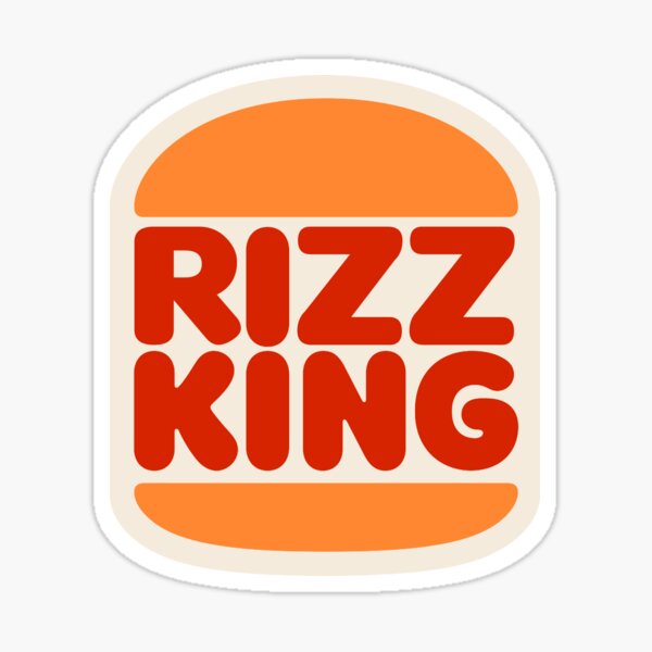 "Rizz King BK" Sticker for Sale by vilefret | Redbubble
