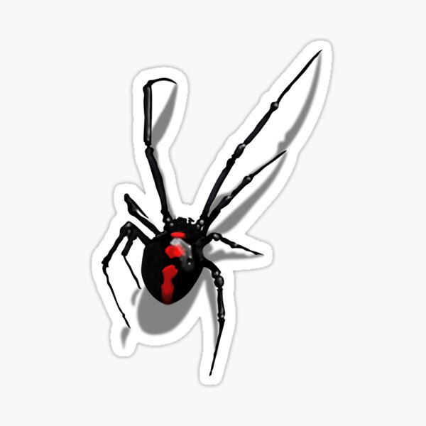 Black Widow Spider Stickers | Redbubble