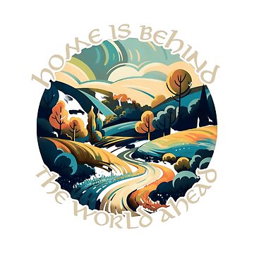 "Home is Behind, the World Ahead - Winding Road - Fantasy" Sticker for ...