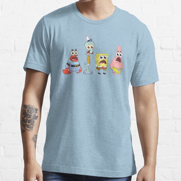 "SpongeBob SquarePants Cast Group Stare" T-shirt for Sale by FifthSun ...