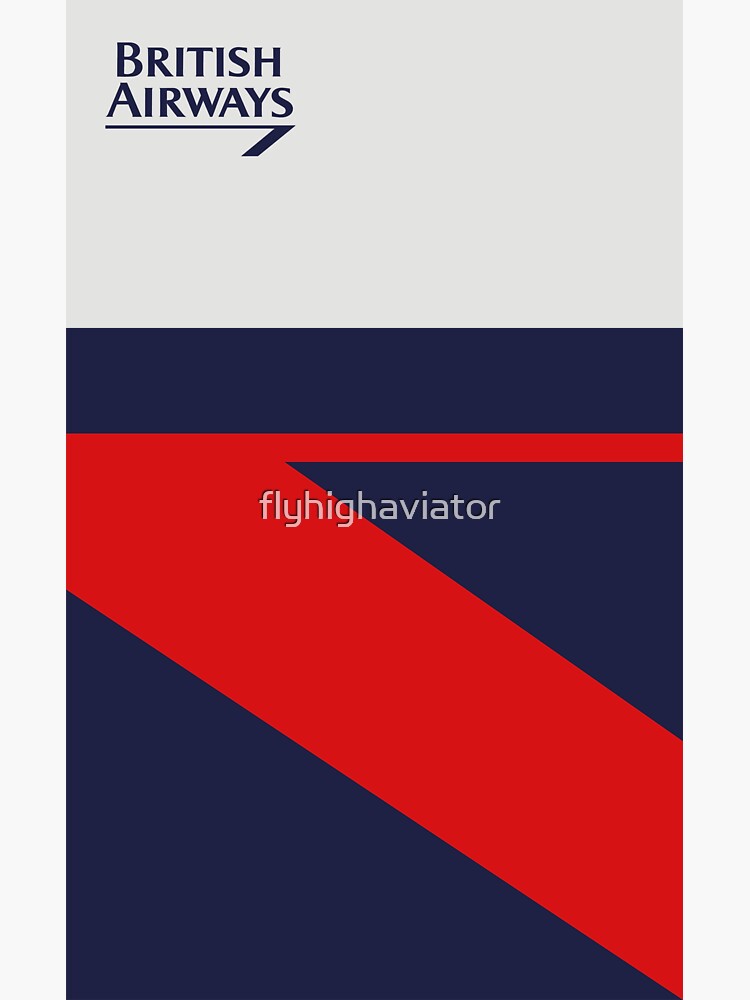 "British Airways Aircraft Livery Abstracted" Sticker for Sale by ...