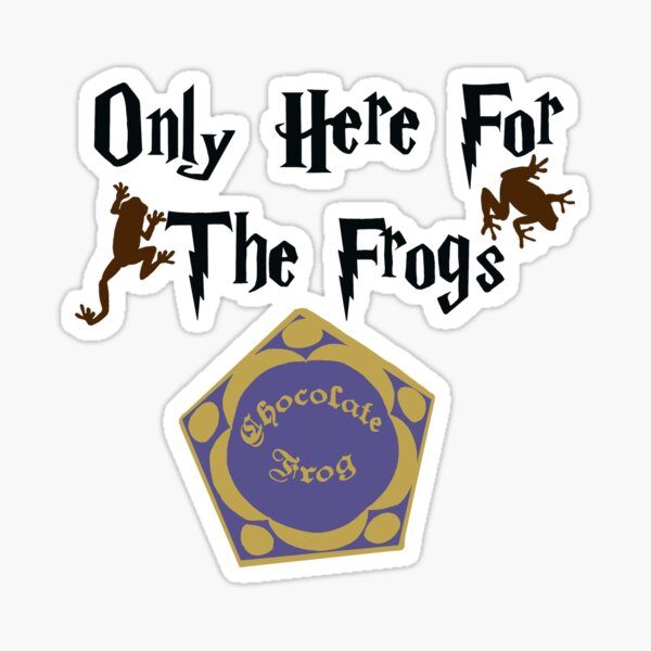 "Chocolate frog" Sticker for Sale by RayRaysX2 | Redbubble
