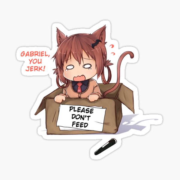 "Satania Bullied" Sticker by Kaunta | Redbubble
