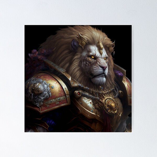 "The Lion - Primarch - A.I" Poster for Sale by WarHaven | Redbubble