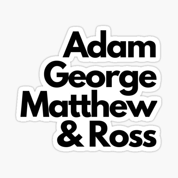 "The 1975 band members" Sticker for Sale by Lyricly | Redbubble