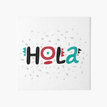 "Lettering Hola, letters Hola on background with dots. Ideal for web ...
