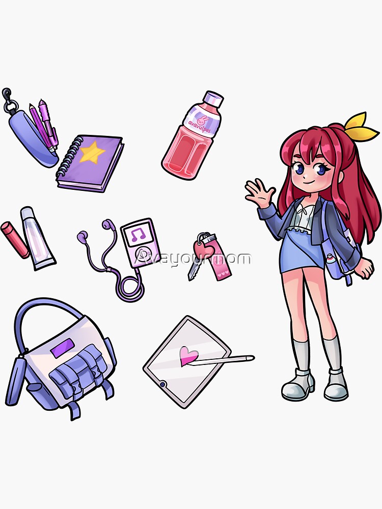 "Ava Sticker Set" Sticker for Sale by Avayourmom | Redbubble