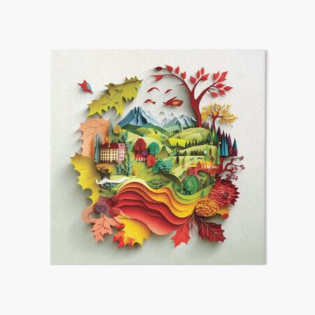"Magic in Paper Cutting: Vibrant Landscapes and Exquisite Details" Art ...