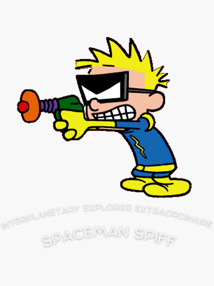 "Spaceman Spiff Interplanetary Explorer Extraordinaire" Sticker for ...