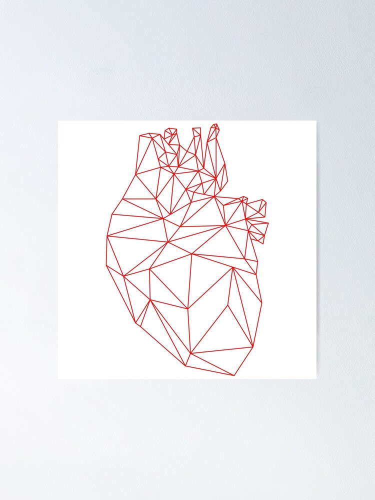 "Geometric Love" Poster for Sale by Lukish | Redbubble
