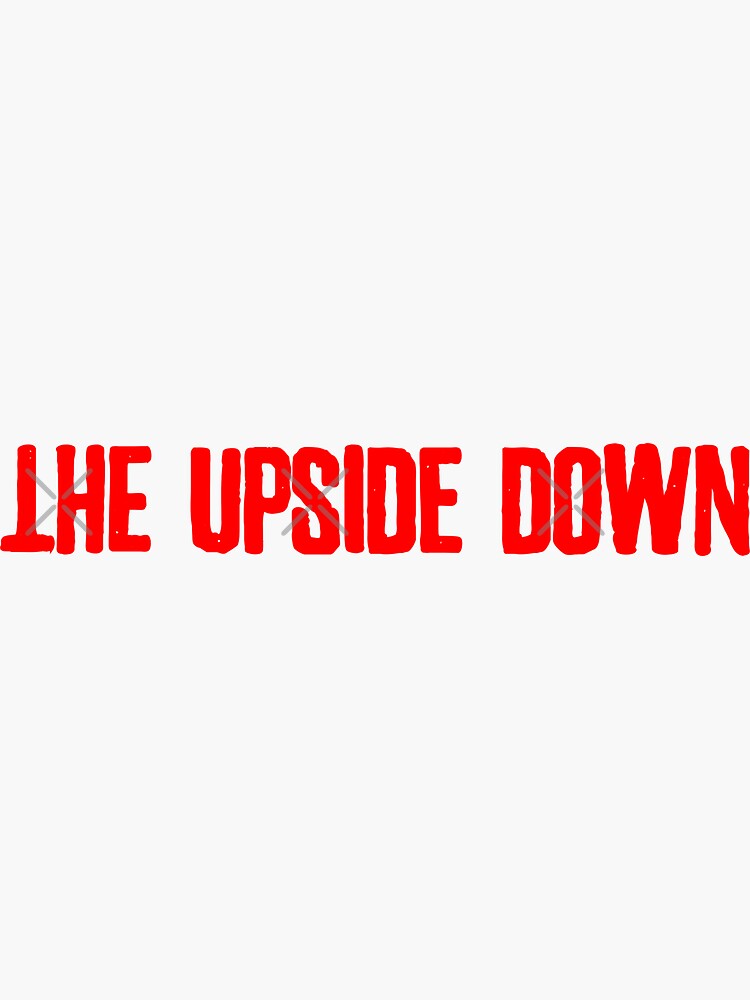 "The Upside Down Red" Sticker for Sale by Essenti4lgoods | Redbubble