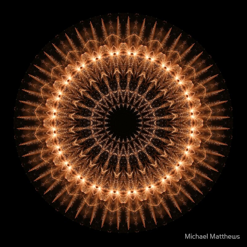 "Fireworks Mandala" by Michael Matthews | Redbubble