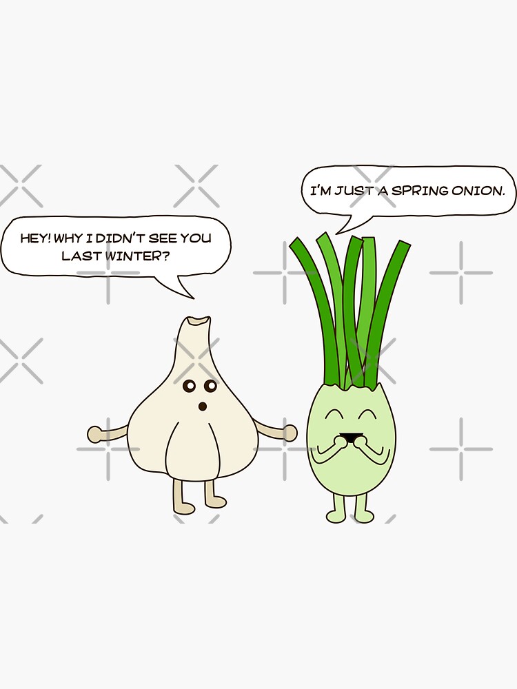 "Just A Spring Onion" Sticker for Sale by chyneyee | Redbubble