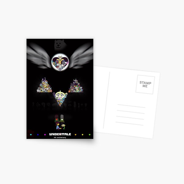 "Undertale 4th Anniversary" Postcard by Starckles | Redbubble