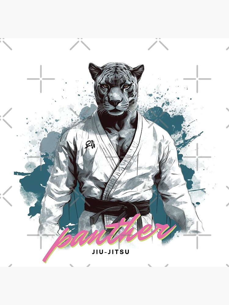 "Animals of Jiu-Jitsu - Panther - BJJ (White Background)" Art Board ...