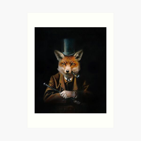 "Dapper Victorian Fox" Art Print for Sale by mictomart | Redbubble