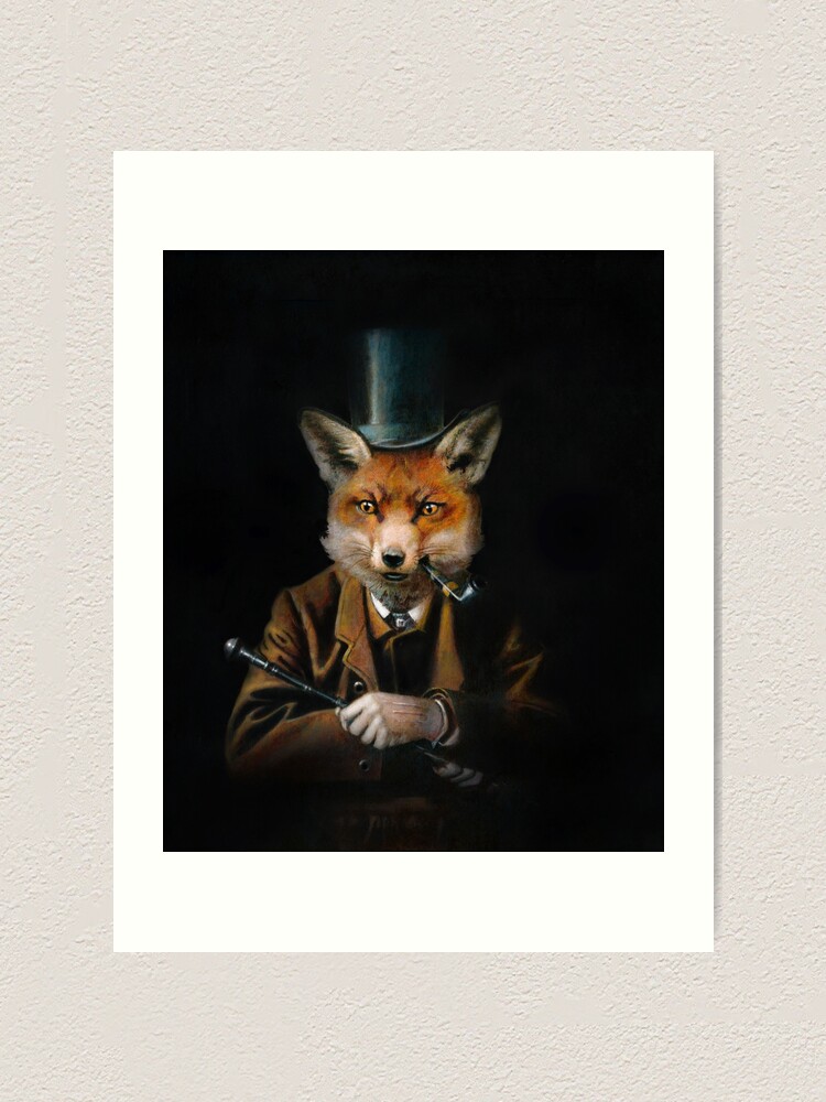 "Dapper Victorian Fox" Art Print for Sale by mictomart | Redbubble