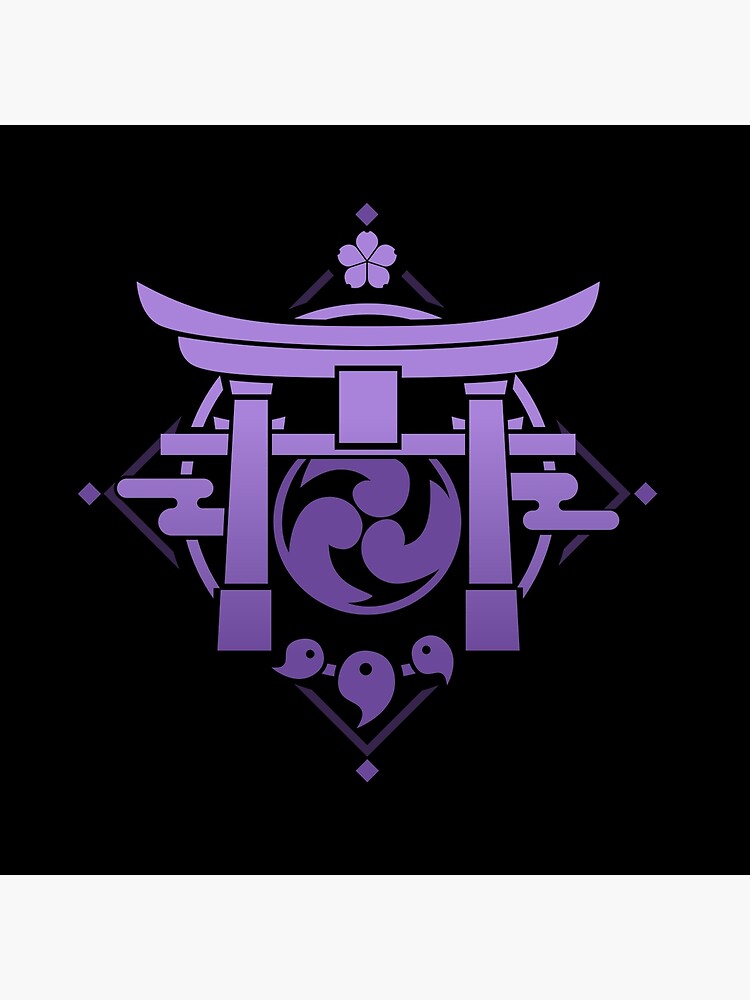 "Inazuma symbol in electro colours - Genshin Impact" Art Board Print ...