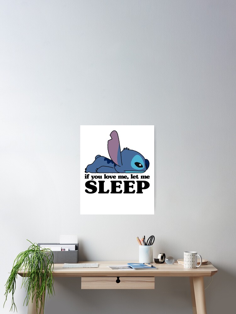 "Lilo & Stitch Sleepy Stitch" Poster for Sale by AmyRivz | Redbubble