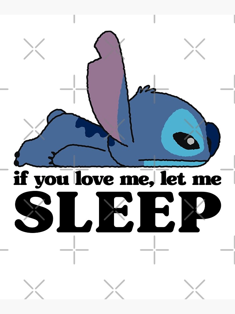 "Lilo & Stitch Sleepy Stitch" Poster for Sale by AmyRivz | Redbubble