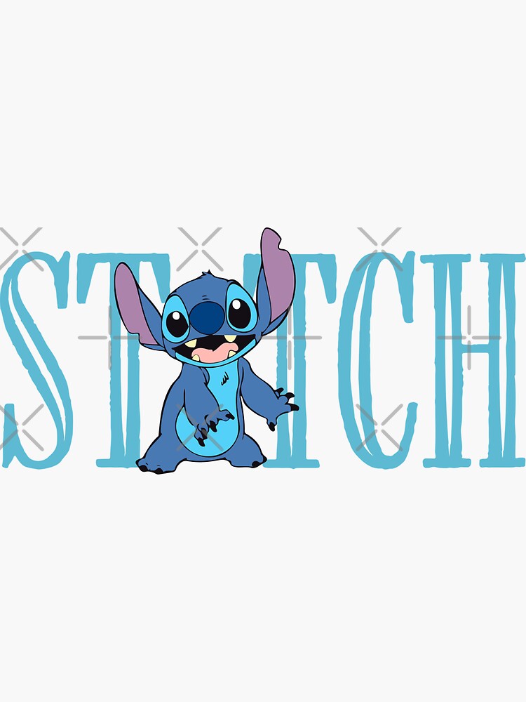 "Lilo and Stitch Cute Lettering" Sticker for Sale by AmyRivz | Redbubble