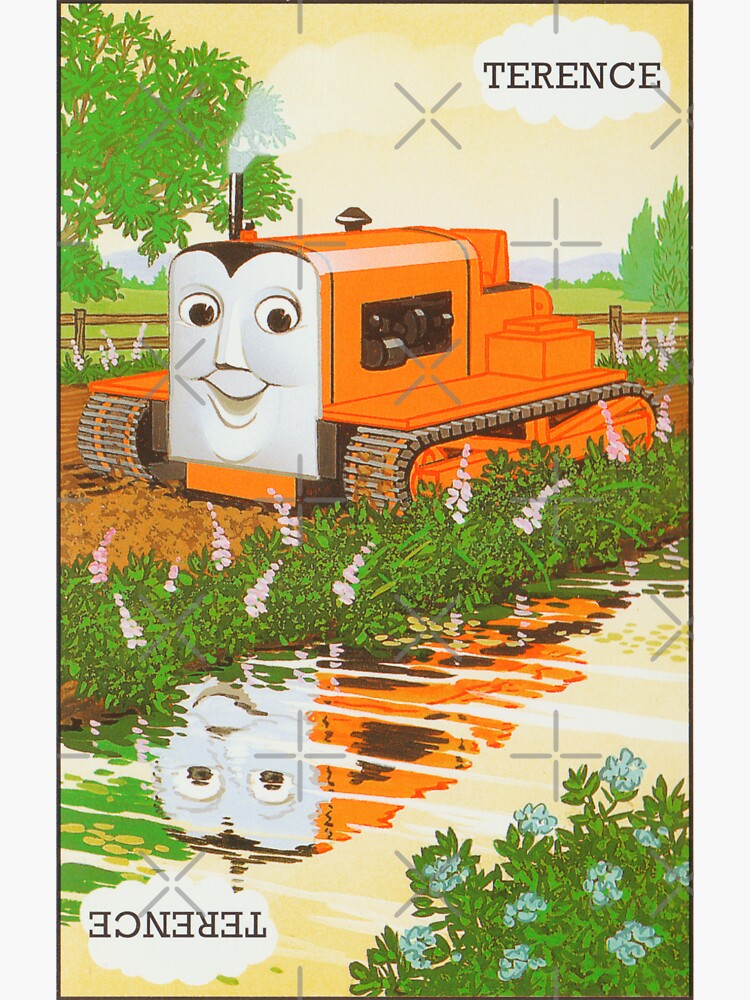 "Terence the Tractor Vintage Card" Sticker for Sale by sleepyhenry ...