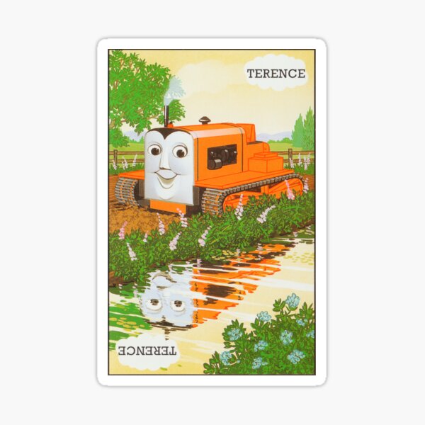 "Terence the Tractor Vintage Card" Sticker for Sale by sleepyhenry ...