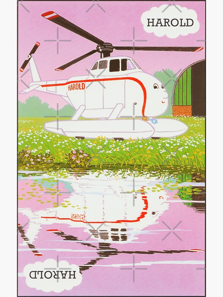 "Harold the Helicopter Vintage Card" Poster for Sale by sleepyhenry ...