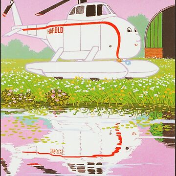 "Harold the Helicopter Vintage Card" Sticker for Sale by sleepyhenry ...