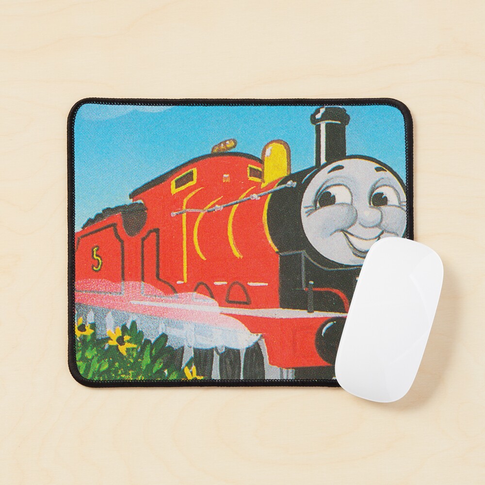 "Happy James the Red Engine Vintage Square Card" Sticker for Sale by ...