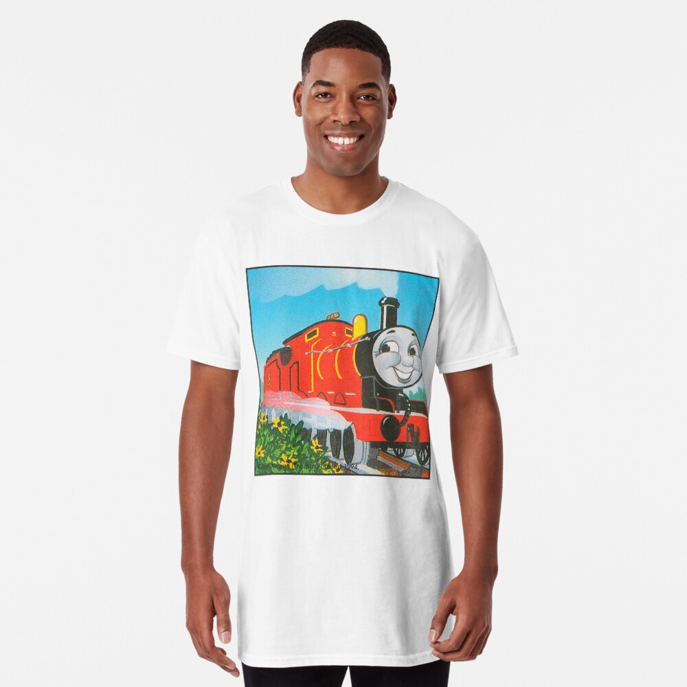 "Happy James the Red Engine Vintage Square Card" Sticker for Sale by ...