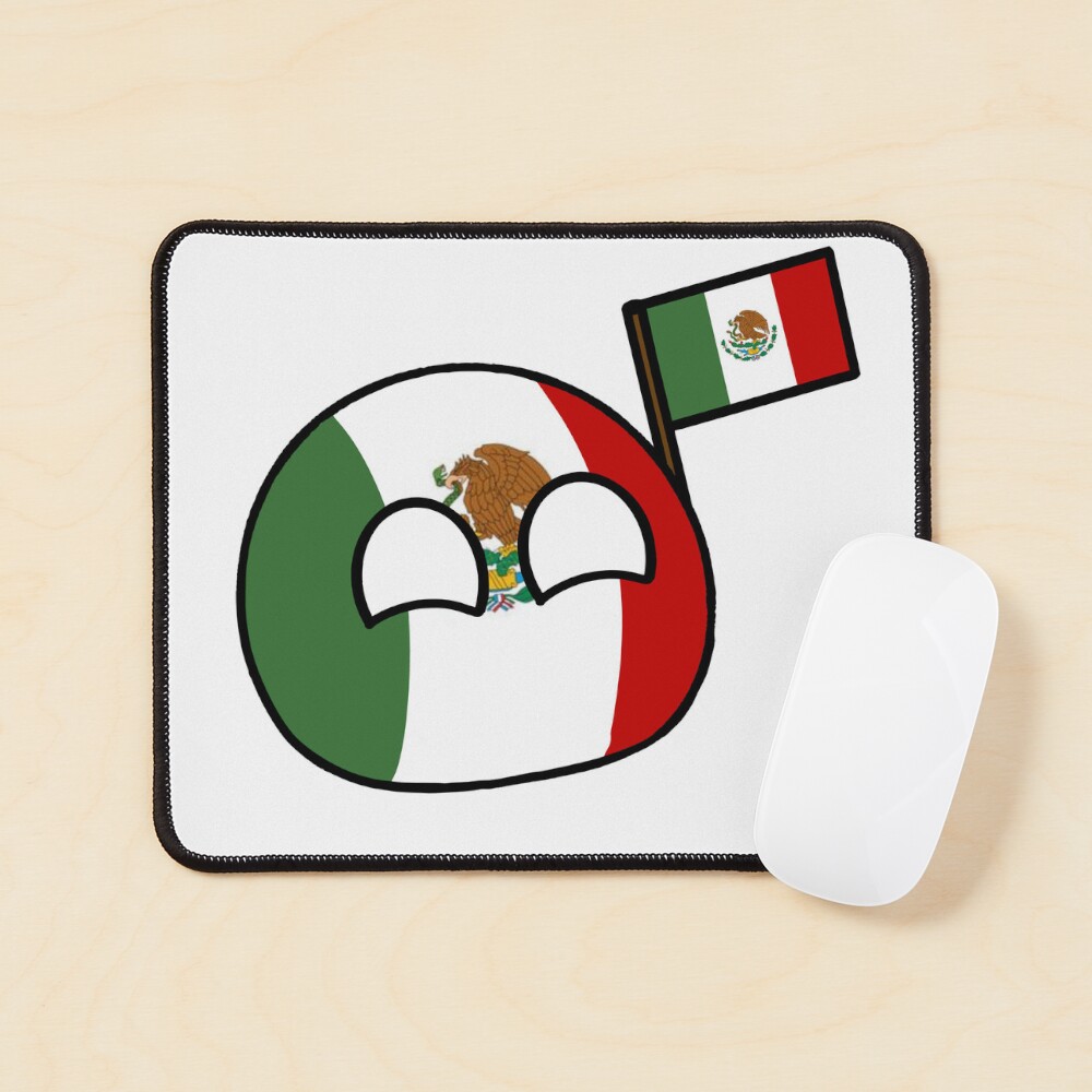 Pegatina for Sale con la obra «countryballs con su bandera mexicoball ...