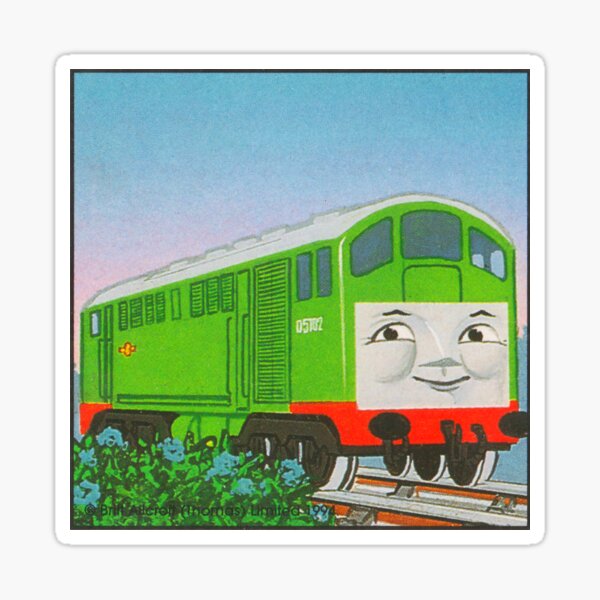 "BoCo the Diesel Engine Vintage Square Card" Sticker for Sale by ...