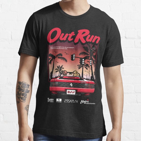 "Out Run Retro Arcade Vintage" T-shirt for Sale by Jorditarrats ...