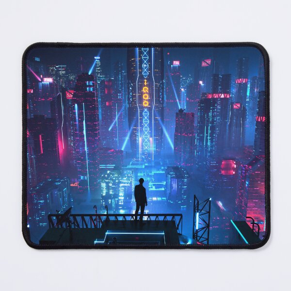 "Cyberpunk Night City" Mouse Pad for Sale by StellaTrove | Redbubble
