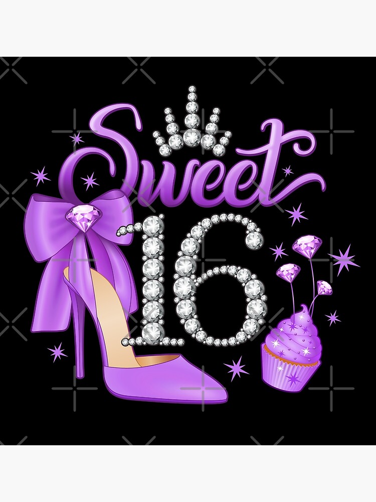 "16th Birthday. Sweet and 16 girl’s" Poster for Sale by iclipart ...