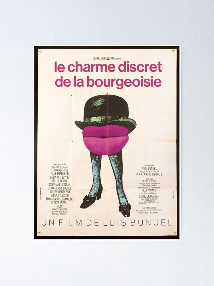 "Le Charme Discret De La Bourgeoisie" Poster for Sale by BoBardot ...