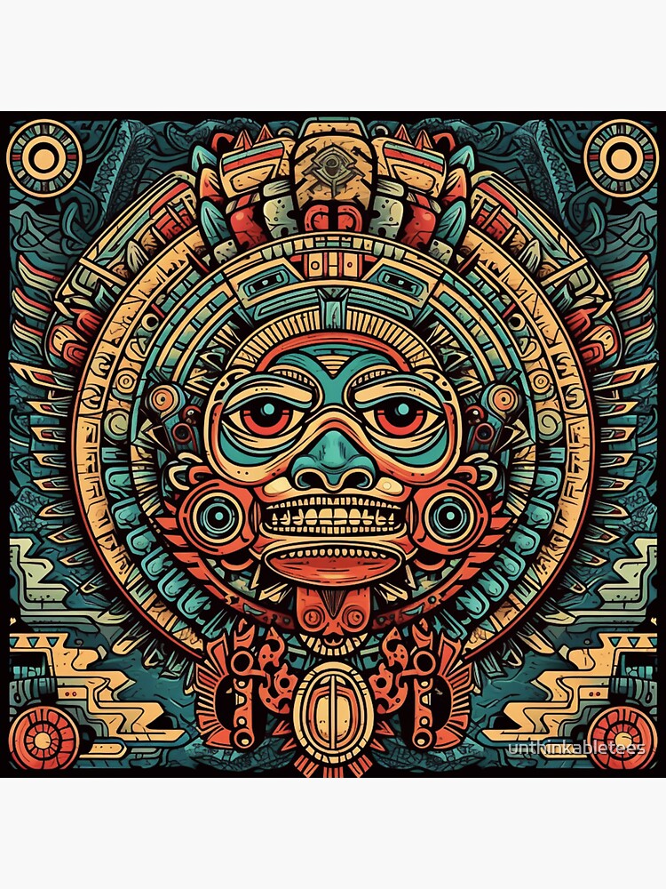 "Aztec Warrior" Sticker for Sale by unthinkabletees | Redbubble