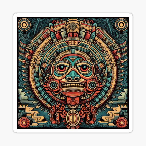 "Aztec Warrior" Sticker for Sale by unthinkabletees | Redbubble
