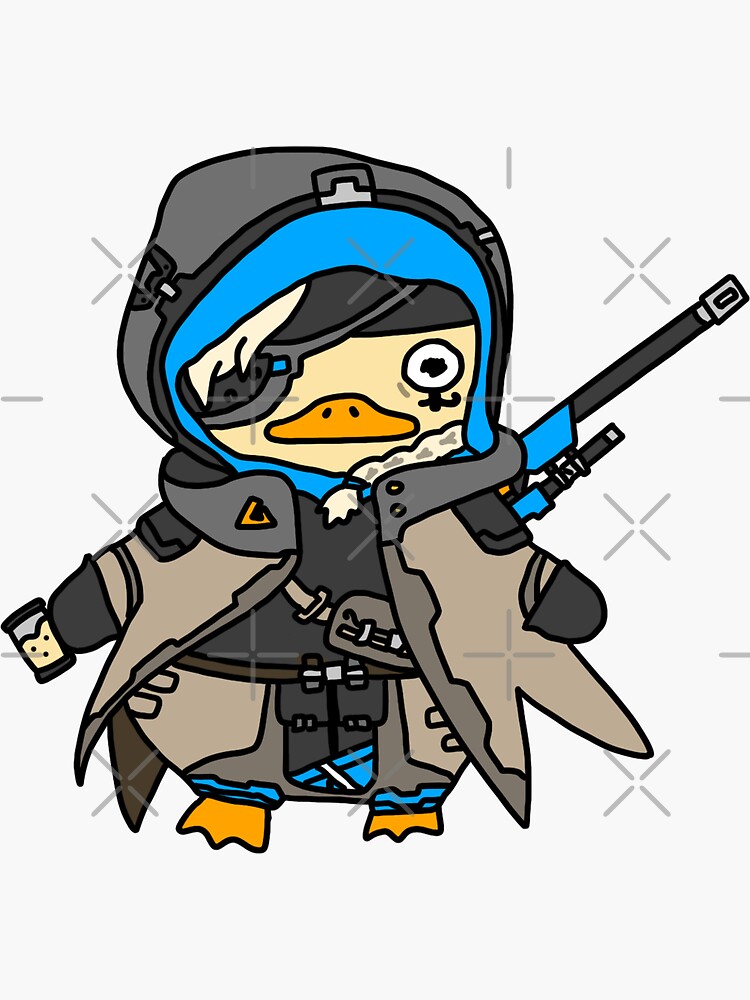 "Ana as a Duck" Sticker for Sale by sillymiya | Redbubble