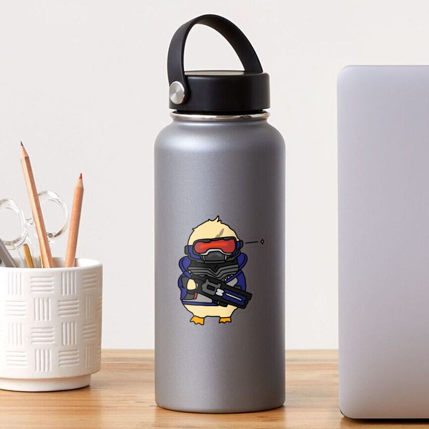 "Soldier 76 as a Duck" Sticker for Sale by sillymiya | Redbubble