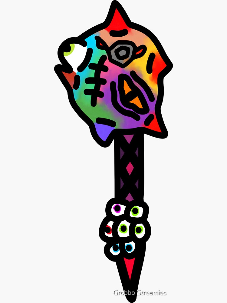 "Evil mace" Sticker for Sale by Grobbo Streamies | Redbubble