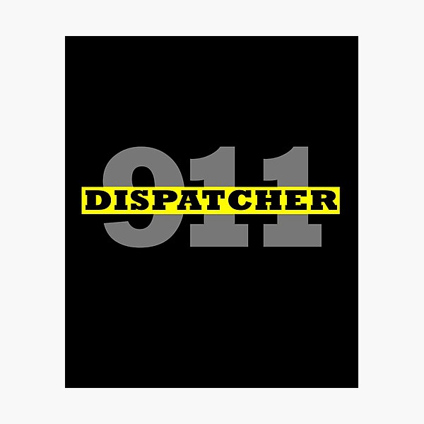 "911 DISPATCHER THIN GOLD LINE" Photographic Print for Sale by ...